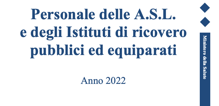Personale ASL e Istituti di Ricovero: MinSal pubblica Rapporto 2022 - Aiop Personale ASL e Istituti di Ricovero: MinSal pubblica Rapporto 2022 - Aiop